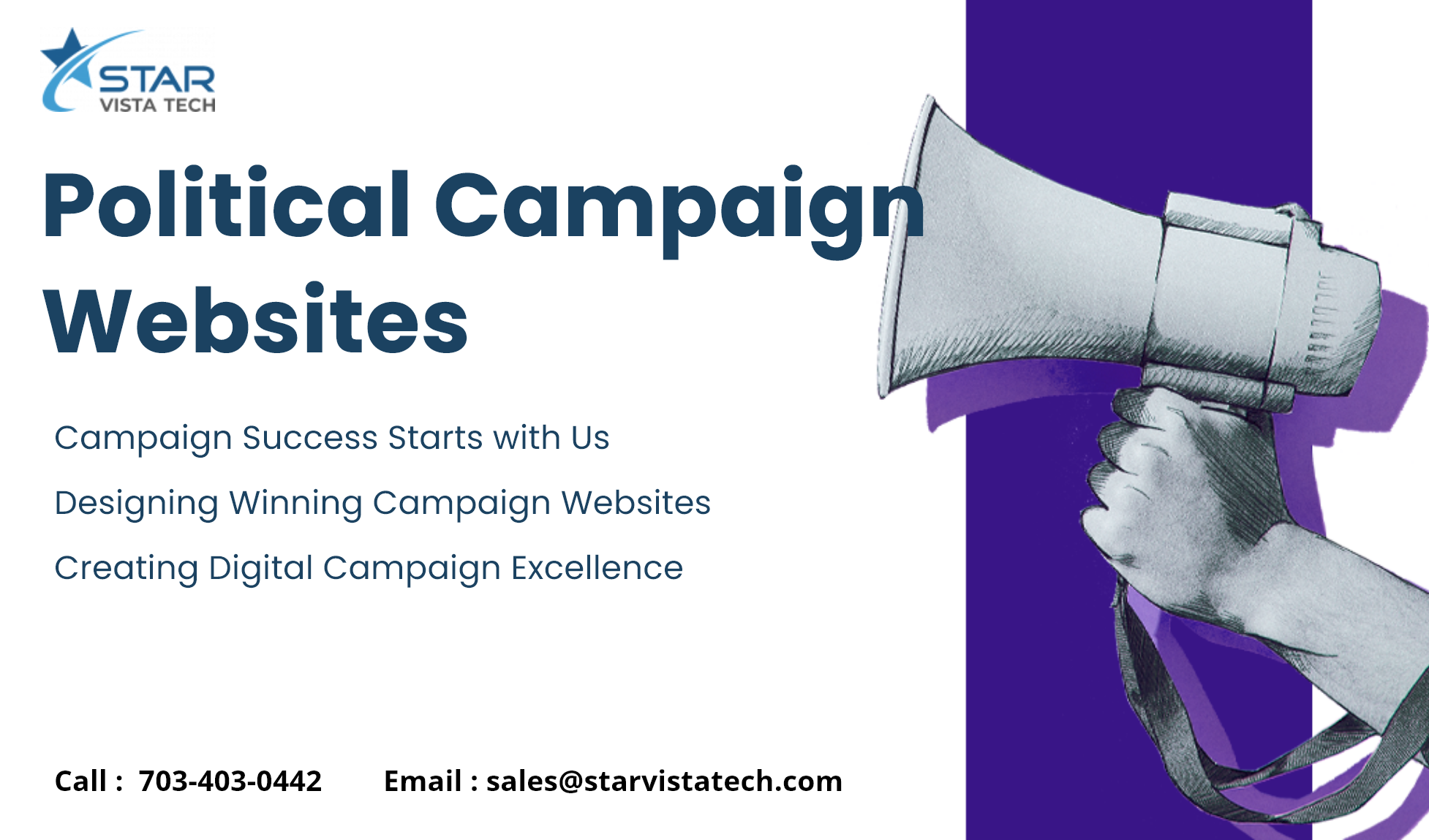 Political Campaign Website Services - StarVista Tech